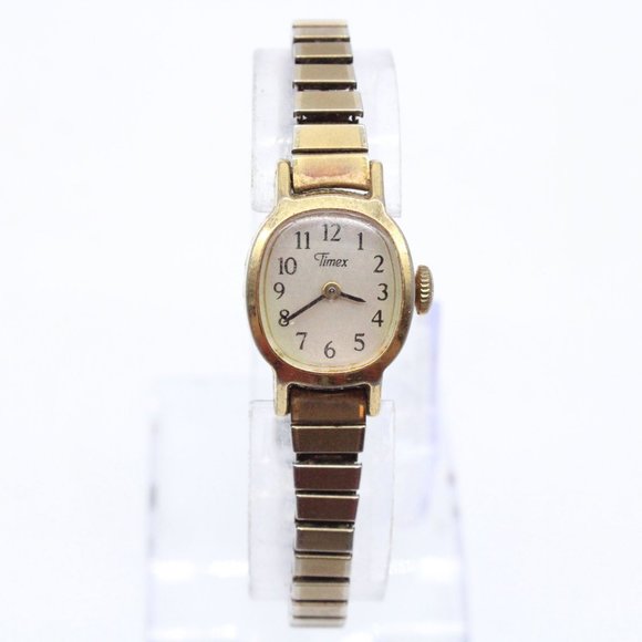 Timex | Accessories | Vintage Timex Watch Womens Gold Tone Stainless ...